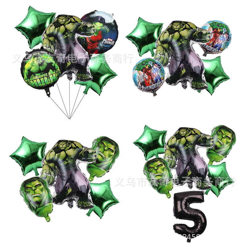 Bộ bóng bay nhôm Hulk của Marvel The Avengers, đồ dùng tiệc | Shopee ...