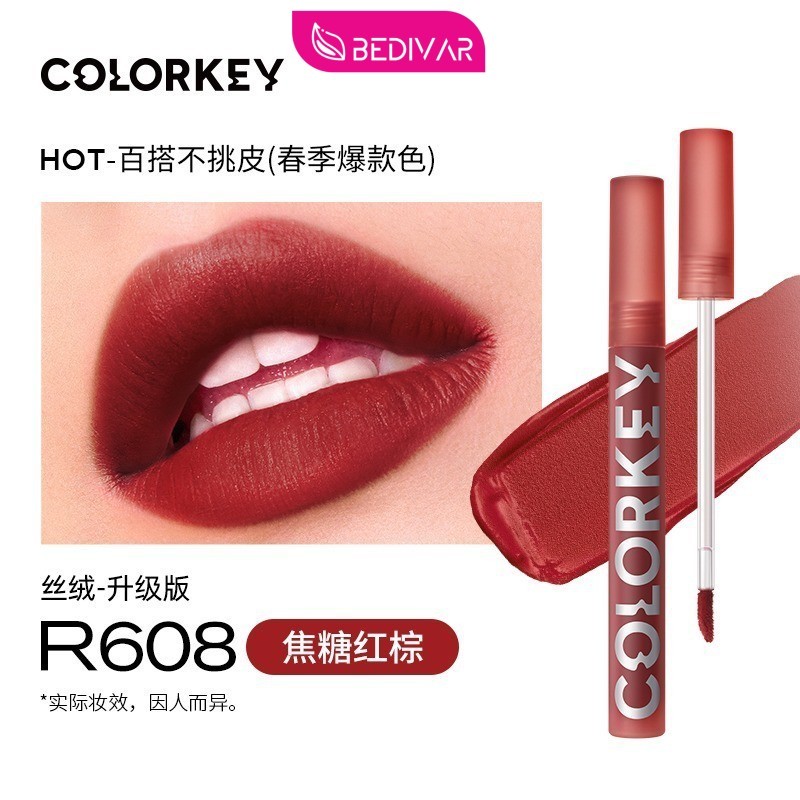 Colorkey Keraki Mới Nâng Cấp Air Lip Glaze Nữ Lip Glaze Nhung Tắt Tiếng ...