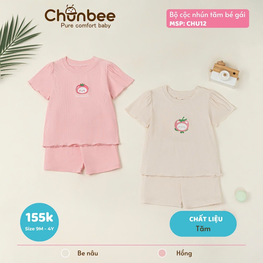 [CHUNBEE] Bộ cộc tay chất thun tăm lạnh CHU12 | Shopee Việt Nam