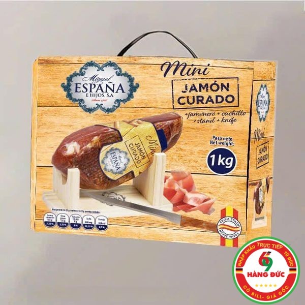 [DATE T7.2025] Thịt heo muối Espana Mini Jamon Curado Tây Ban Nha 1Kg ...