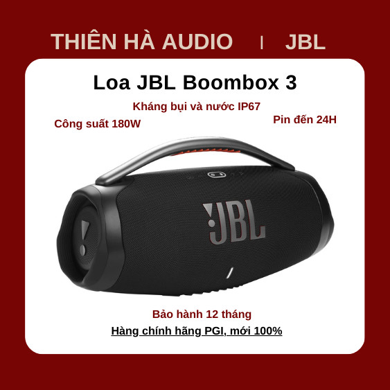 Loa Bluetooth JBL Boombox 3 - Hàng chính hãng PGI - Bảo hành 12 tháng | Shopee Việt Nam
