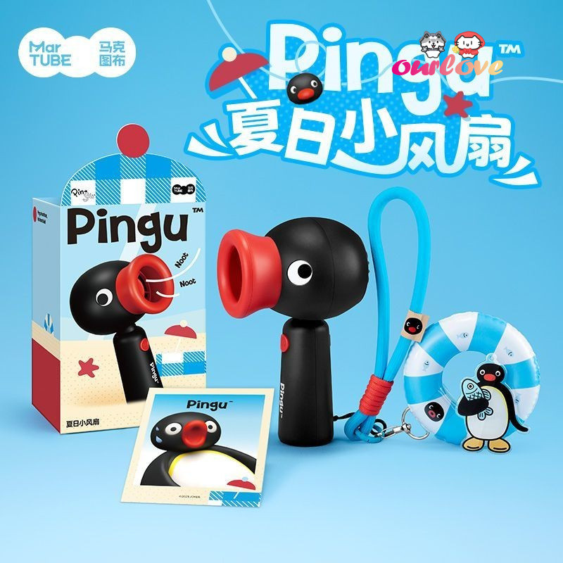 Quạt nhỏ Mark Tubu Pingu phong cách nóng bỏng Quạt cầm tay chim cánh ...