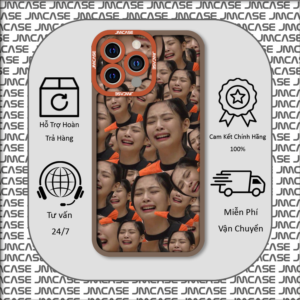 Ốp lưng iPhone Cạnh Vuông Samsung Xiaomi Oppo BLACKPINK JENNIE KIM meme ...