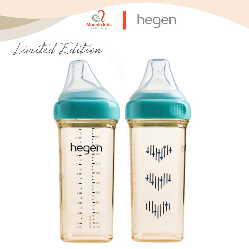 Bình sữa HEGEN PPSU Robin's Egg Blue x Selina 330ml cho bé 6m+ hình ...