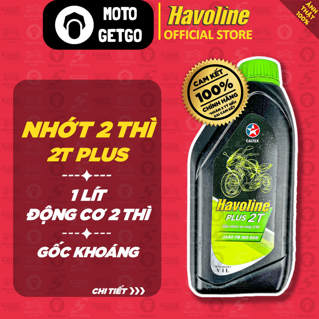 [MTGG] Dầu nhớt 2 Thì CALTEX HAVOLINE 2T PLUS 1 LÍT Gốc khoáng | Shopee ...