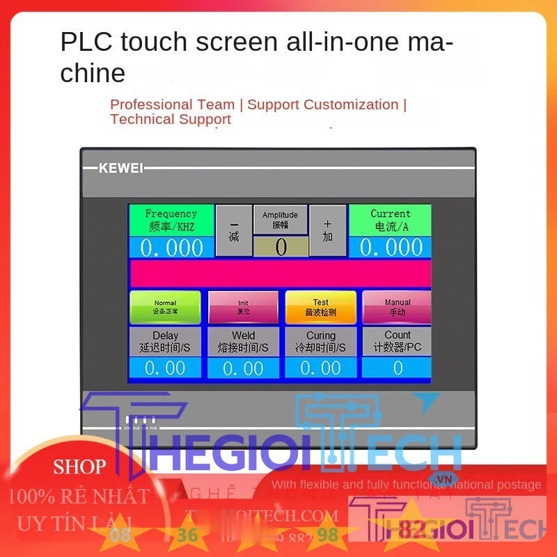Màn Hình Cảm Ứng HMI Tích hợp PLC Tất Cả Trong Một KEWEI, Bộ Điều Khiển Lập Trình 4.3 7 Inch ...