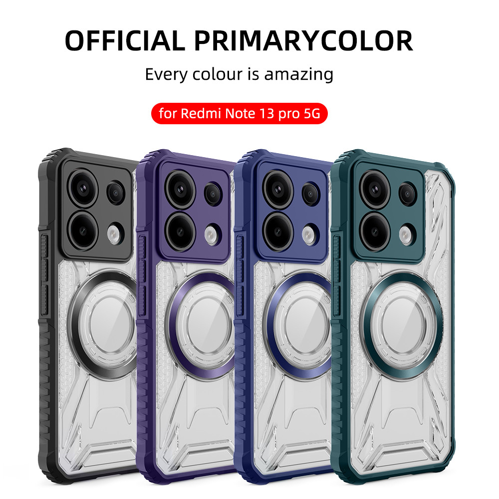 Ốp lưng chống nứt bốn góc từ tính cho Redmi Note 13 Pro Note13pro + 13C ...