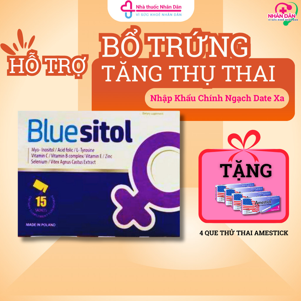 Bổ Trứng BlueSitol - Bổ Sung Myo-Inositol, Tăng Thụ Thai, Đa Nang Buồng ...