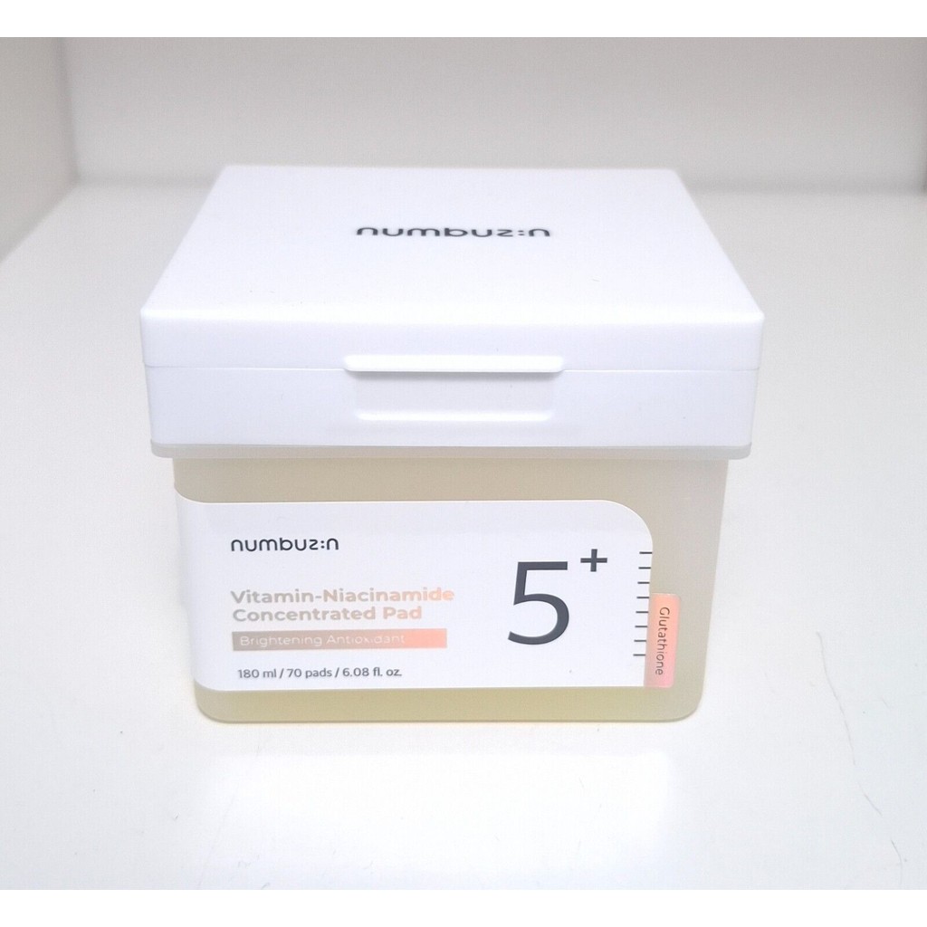 numbuzin No.5+ Vitamin-Niacinamide Concentrated Pad 180ml (70Pads) | Shopee Việt Nam