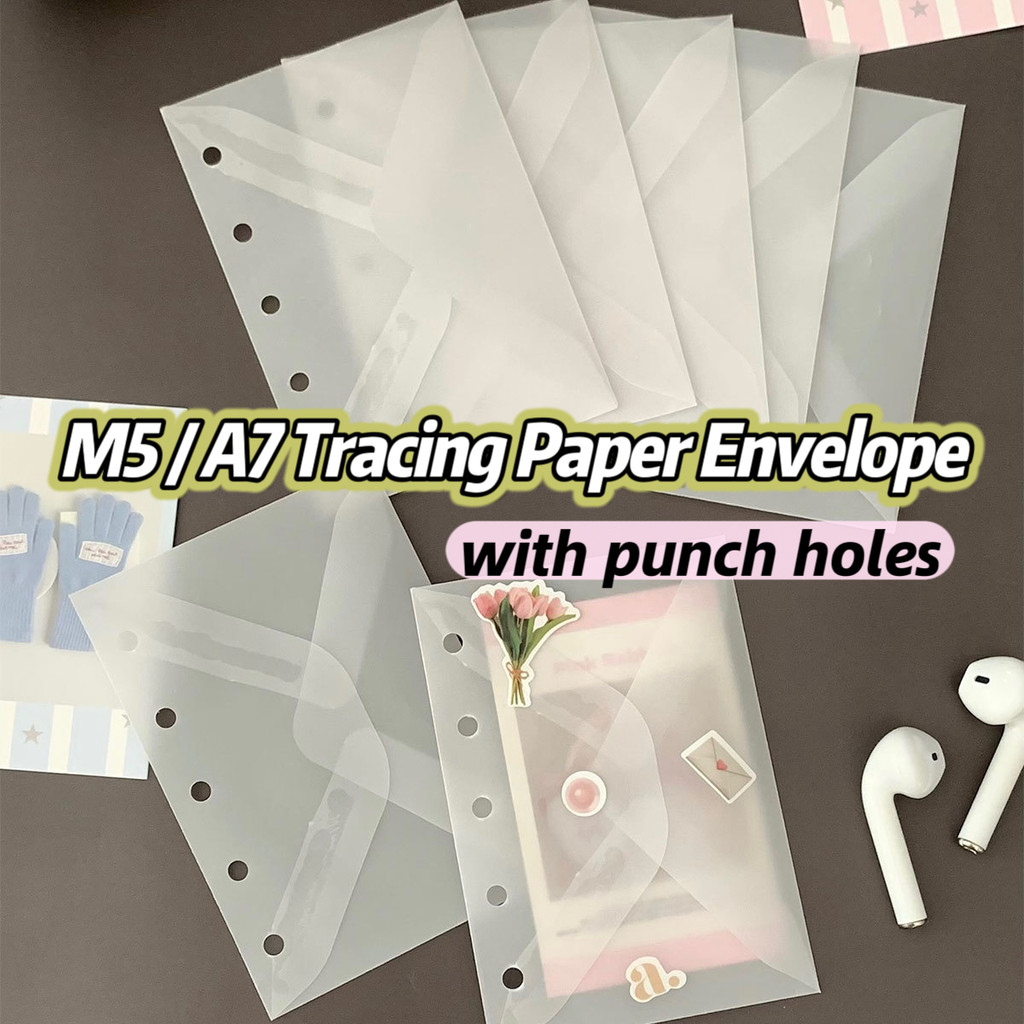 5 Cái M5 / A7 Truy Tìm Giấy Phong Bì Đấm Cho Rời Lá Lập Kế Hoạch Sổ Tay Miếng Dán Thủ Công Tiếp ...