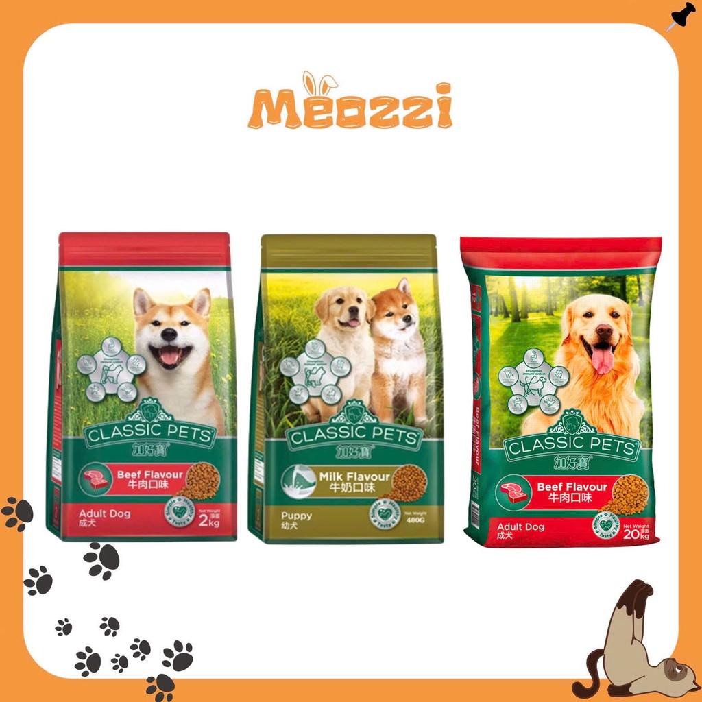 Thức Ăn Cho Chó Hạt Classic Pets 2KG Vị Bò Dành Cho Chó Lớn / Chó nhỏ ...