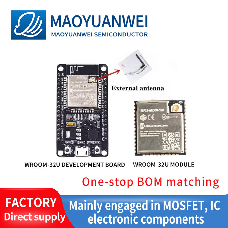1 Chiếc esp-wroom-32U Ban Phát Triển WiFi Không Dây + Bluetooth Dual-Core CPU IoT Bảng Mạng Mô ...