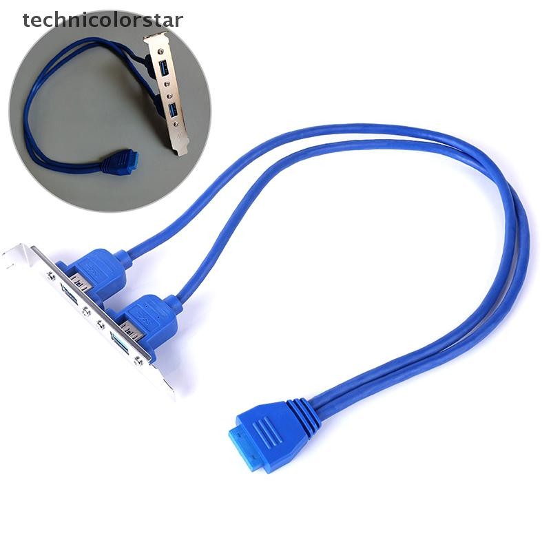 Cáp nối dài vách ngăn Tcsv 20 Pin sang USB3.0 kép Bảng điều khiển mặt ...