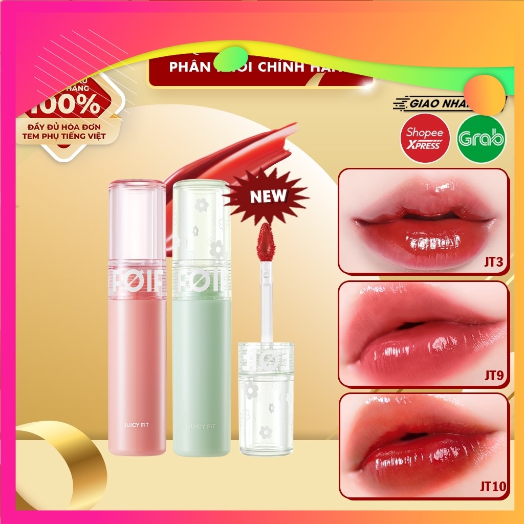 (Auth) [NEW][JT1-JT10][FOIF by MERZY] Son Tint Bóng Thuần Chay, Ẩm Mọng ...