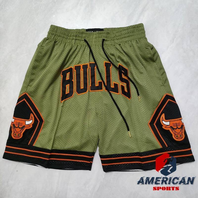 Quần short NBA nam Chicago Bulls 2024-25 Quần short bóng rổ xanh quân ...