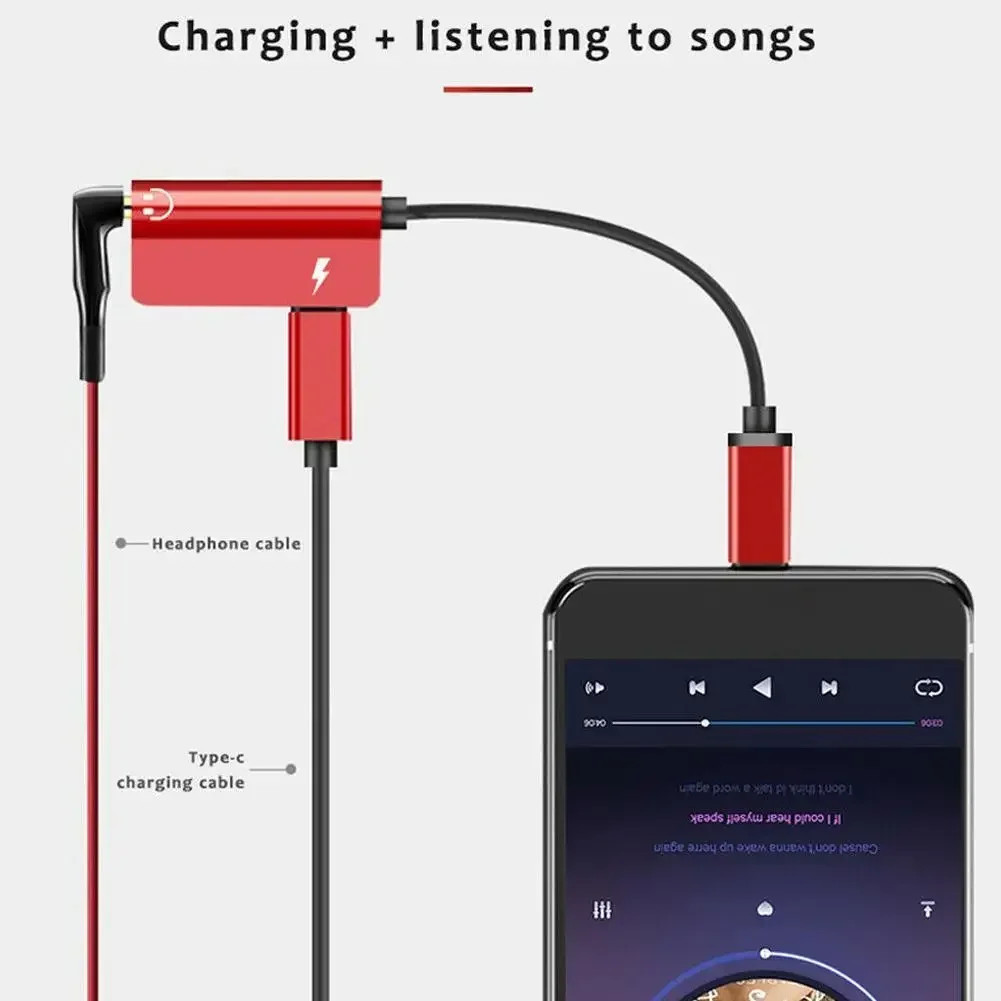 USB C DAC Adapter 2 Trong 1 Loại C Sang 3.5 Tai Nghe Adapter Âm Thanh ...