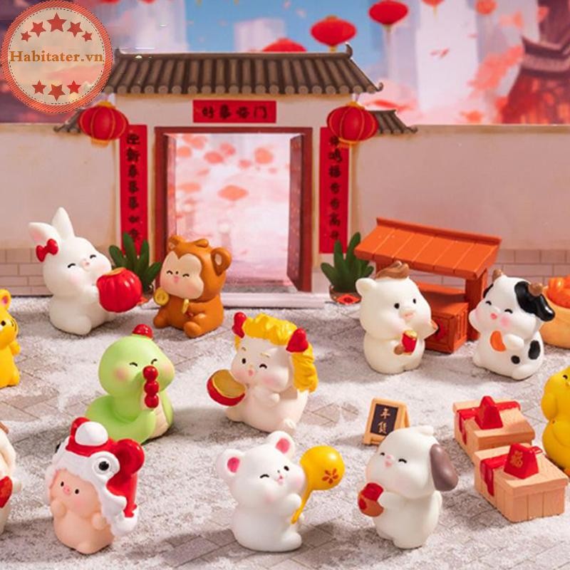 Tater Mini Mười Hai Cung Hoàng Đạo Tượng Micro Phong Cảnh Nhà Để Bàn ...