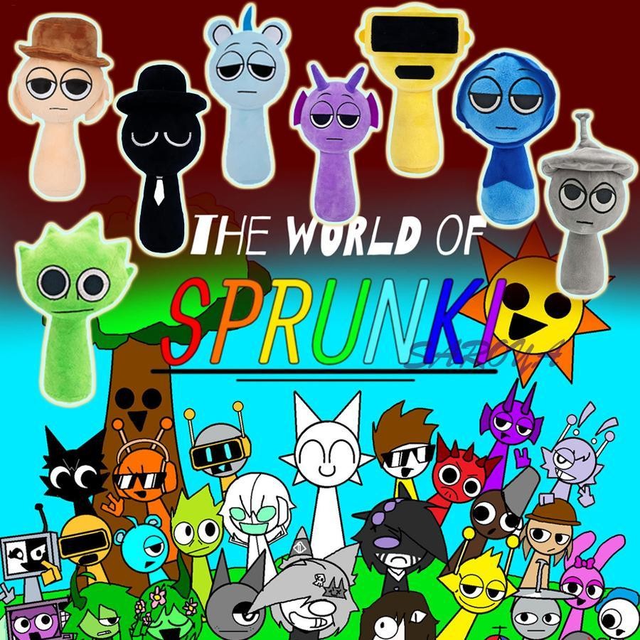 Sprunki Đồ Chơi Sang Trọng Sprunki Incredibox Wenda Xám Oren Raddy Sang ...