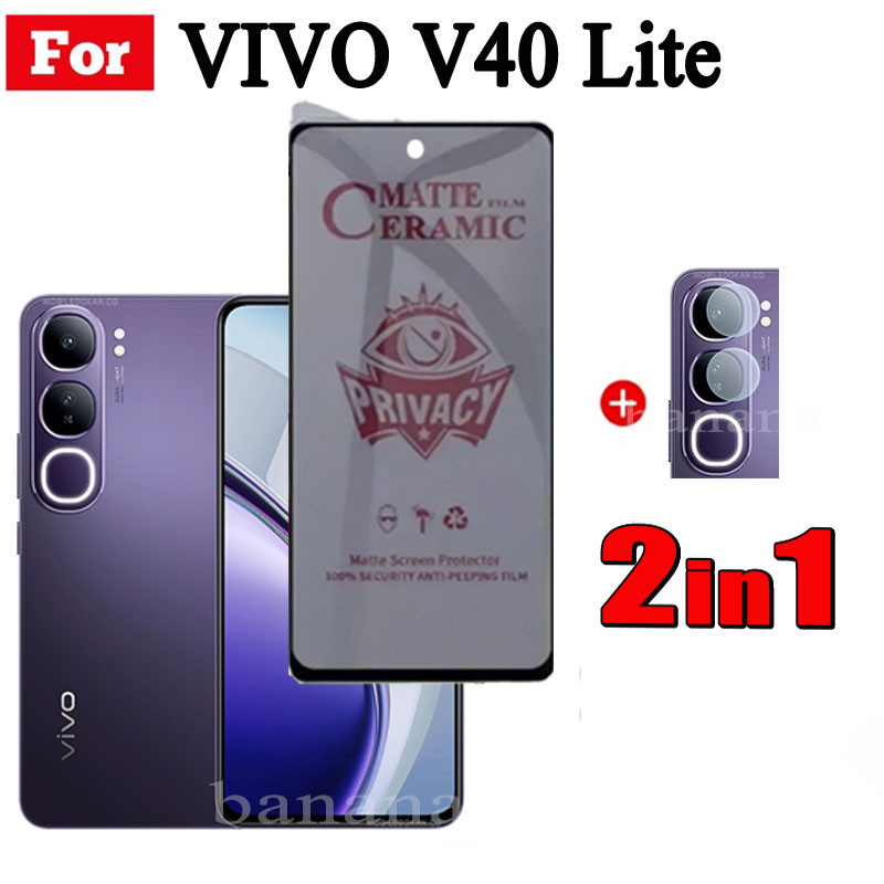 Vivo V40 Lite Matte Privacy / Phim mềm bằng gốm cho Vivo Y36 4G Y03T Bảo vệ màn hình kính cường ...