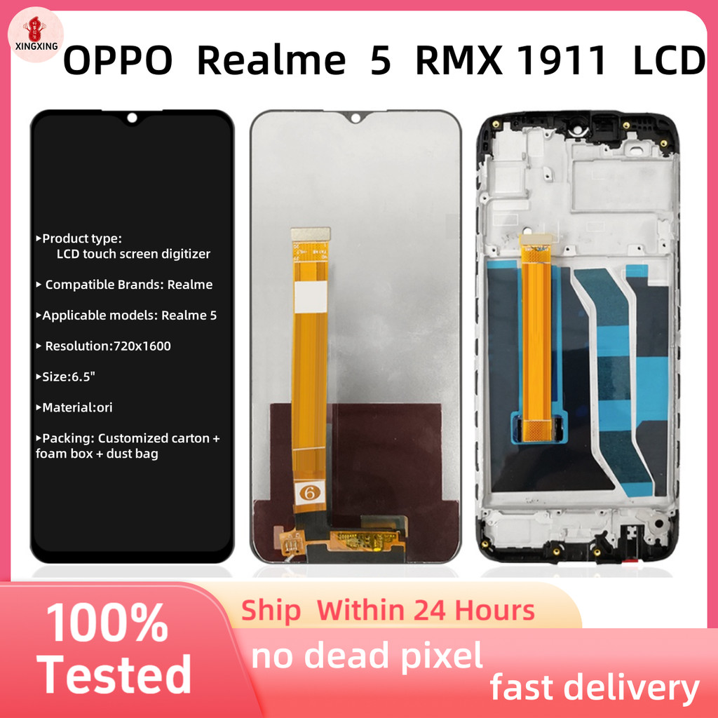 Dành cho OPPO Realme 5 RMX1911 Màn hình LCD Bộ số hóa màn hình cảm ứng ...