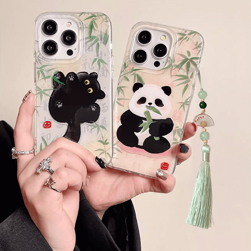 ốp lưng Ancient Style Bamboo Forest Panda Ink Chinese Character OPPO ...