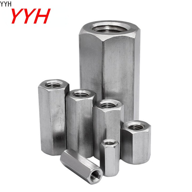 304 thép Hex Threaded Coupler - M4-M24 Threaded Coupler, Nut Coupler ...