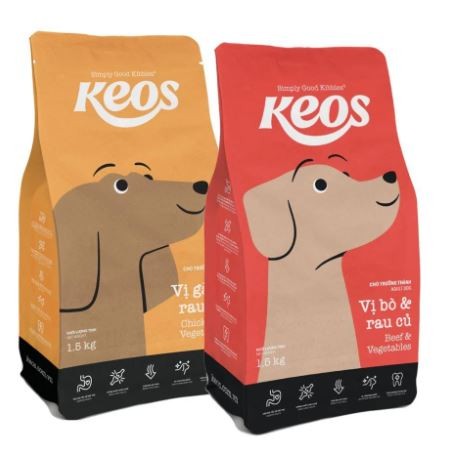 Hạt KEOS Cho Chó Túi 1,5kg - Hạt Cho Chó KEOS Hỗ Trợ Tiêu Hoá, Bổ Sung Năng Lượng | Shopee Việt Nam