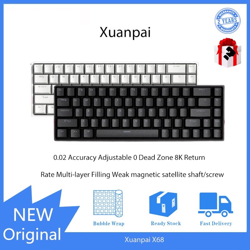 Metaphyuni X68 Chơi Game Trục Từ Tính Có Dây Bàn Phím Chế Độ Đơn Mờ ...