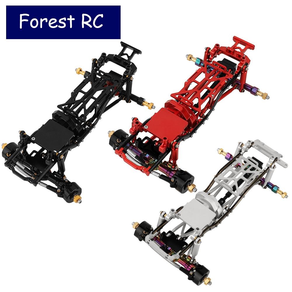 Khung xe nâng cấp kim loại với vỏ khuếch tán kim cương Trục thẳng cho AXIAL 1 / 24 SCX24 90081 ...