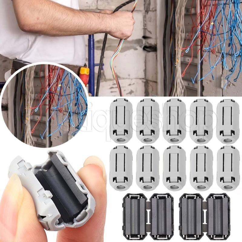 Kẹp Choke lõi Ferrite - Kẹp cáp vòng lọc - Bộ giảm tiếng ồn tần số cao ...