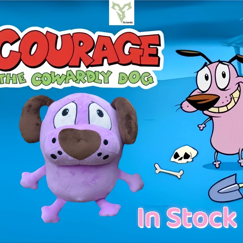 Anime Courage The Cowardly Dog Nhồi Bông Búp Bê Sang Trọng Courage Chó ...