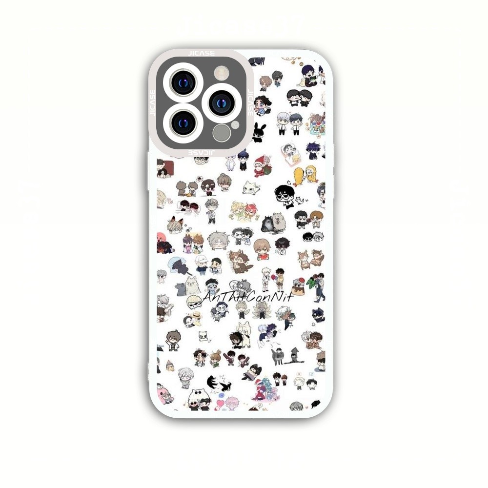 Ốp lưng iPhone Cạnh Vuông Samsung Xiaomi Oppo Meme Dán Cute Tổng Hợp ...
