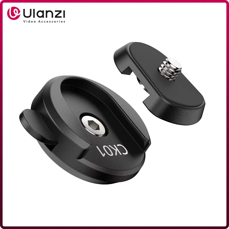 Ulanzi CK01 / CK02 Bộ tấm tháo nhanh/Bộ kẹp ba lô tháo nhanh với vít 1 / 4 '' cho máy ảnh Gopro ...