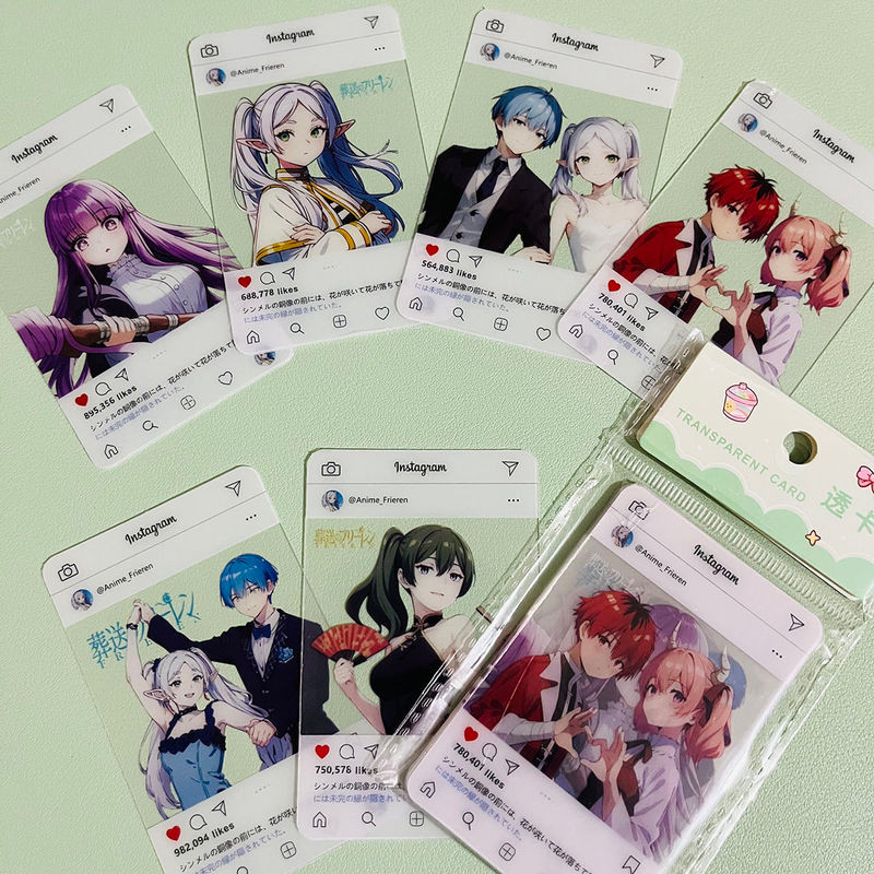 6 Cái / lốc Sousou no Frieren Beyond Journey 's End Pvc Thẻ Trong Suốt ...