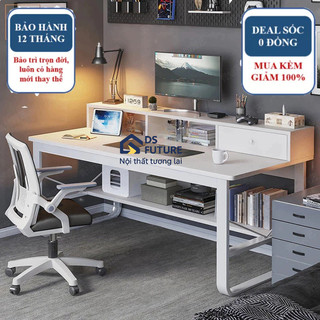 Bàn LV, bàn học cho học sinh có ngăn kéo mặt bàn gỗ MDF 15mm bo góc khung sắt kim loại chắc chắn ...
