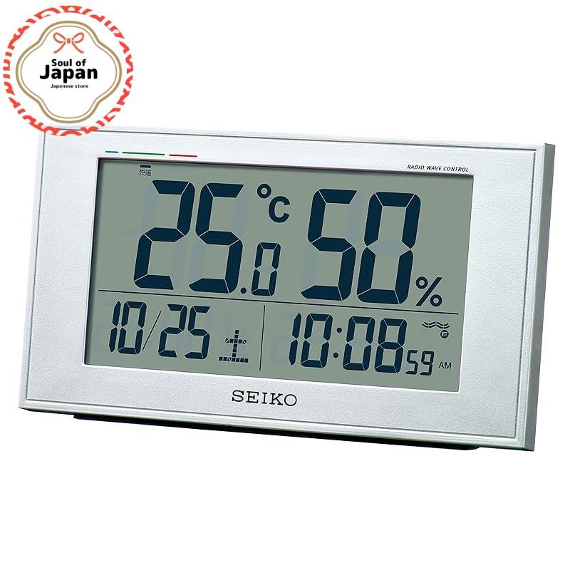 Seiko clock, desktop clock, alarm clock, radio wave, digital, calendar ...