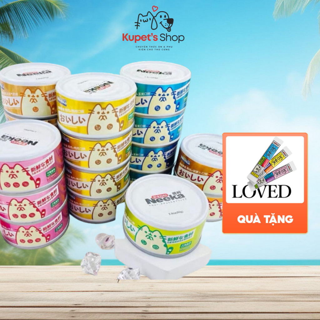 Combo 8 Lon Mix Vị Pate Neeka Rau củ 85gr Dành Cho Mèo Mọi Lứa Tuổi ...