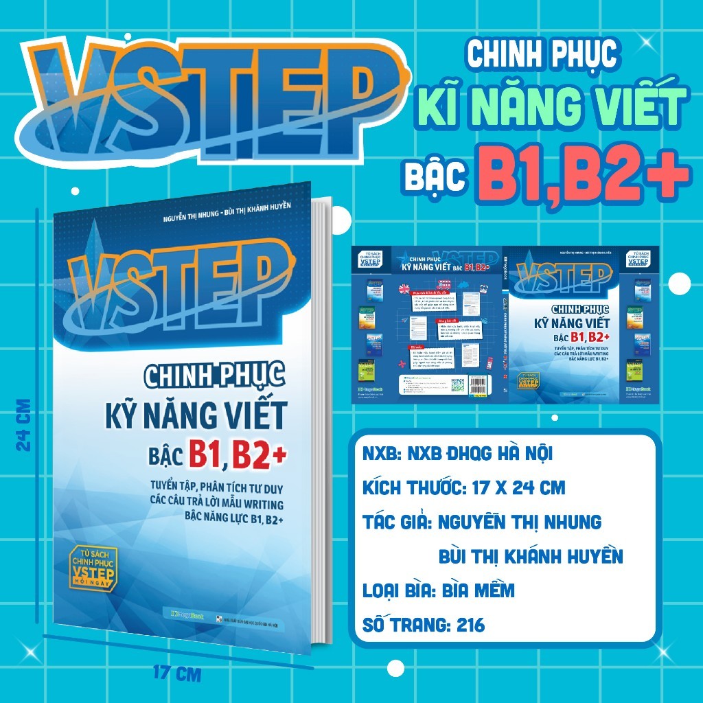 Sách - VSTEP - Chinh phục kỹ năng Viết bậc B1 B2+ | Shopee Việt Nam