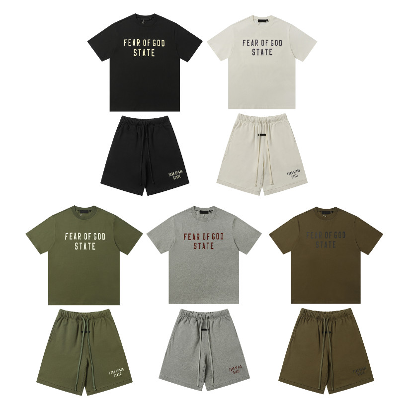 Bán chạy FEAR OF FOG STATE Phong cách mới tay ngắn + Quần Short in hình ...