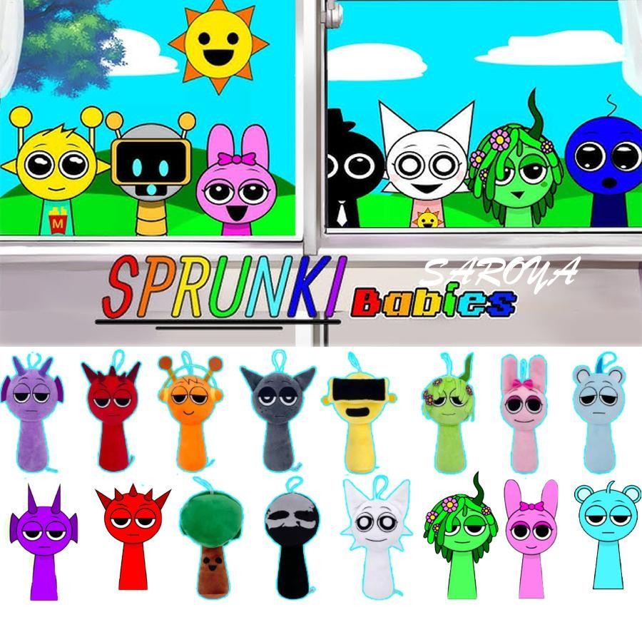 Sprunki Incredibox Đồ chơi sang trọng Sprunki Plushie Búp bê Sprunki ...