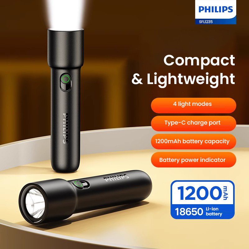 Đèn pin Mini Philips SFL1235 Type-C | Shopee Việt Nam