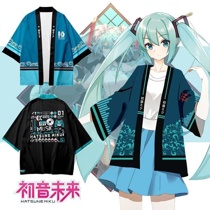 Hatsune Miku Nam Nữ Anime Cosplay Rời Nhật Bản Yukata Kimono Haori Quần ...