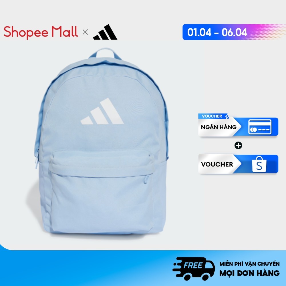 [4.4- VOUCHER 150k]Ba Lô Logo 3 Bar Classic adidas Unisex Màu xanh da ...