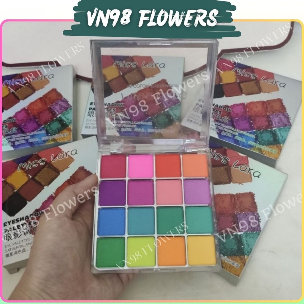 Phấn Tô Màu Hoa Kẽm Nhung, Hộp Phấn 16 Màu Hoa Kẽm Nhung VN98 Flowers ...