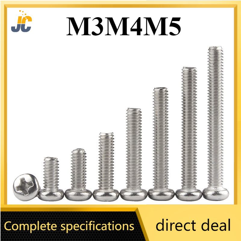 [Jcsy] M3m4m5 304 Thép không gỉ Phillips Đầu Tròn Vít Nối Dài Công Tắc Vít Máy Vít Vít | Shopee ...