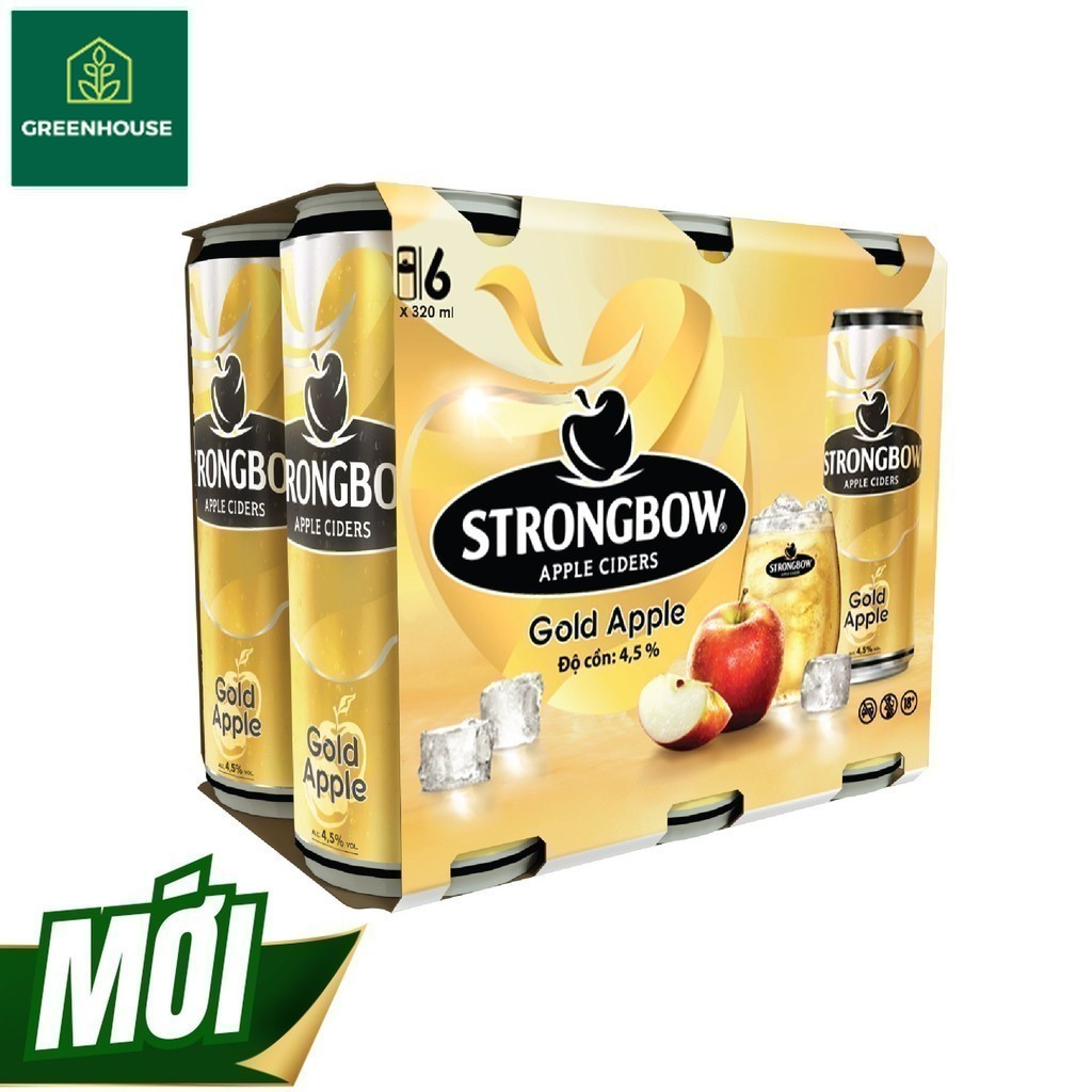 [ LỐC 6 LON x 320ml ] Nước Táo Lên Men Strongbow Dâu Đỏ | Shopee Việt Nam