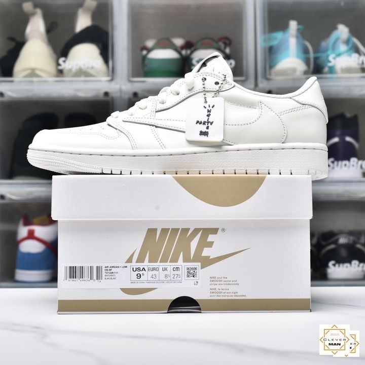 Giày Thể Thao Travis Scott X JD1 Low White Party Cổ Thấp Clever Man ...