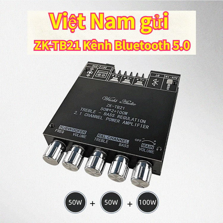 New ZK-TB21 ZK-MT21 Bảng Mạch Khuếch Đại Âm Thanh Subwoofer Bluetooth 5.0 Kênh 2.1 | Shopee Việt Nam