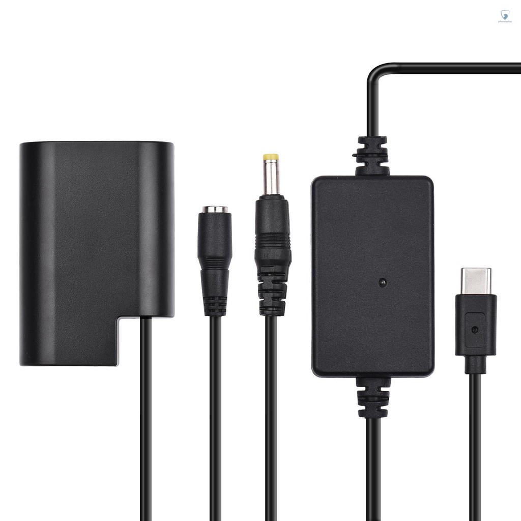 Cáp PD USB Type-C sang DMW-DCC12 Pin giả Bộ ghép DC DMW-BLF19 Thay thế ...