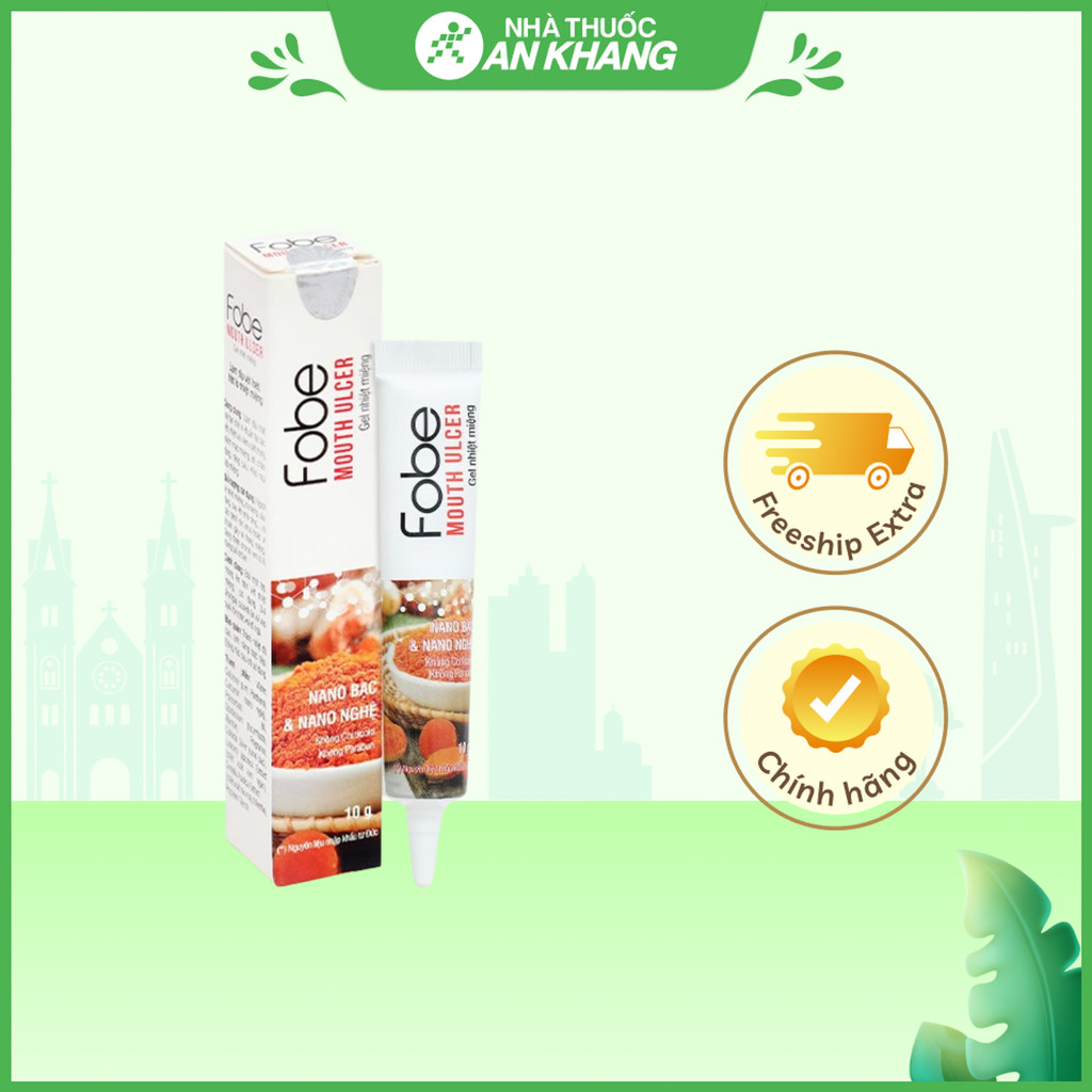 Gel Fobelife Fobe Mouth Ulcer hỗ trợ giảm nhiệt miệng (1 tuýp x 10g ...